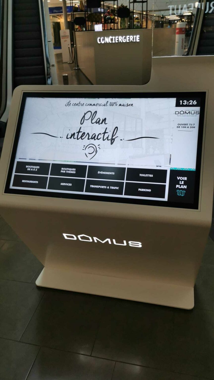 Domus enhances visitor navigation with Interactive Kiosks