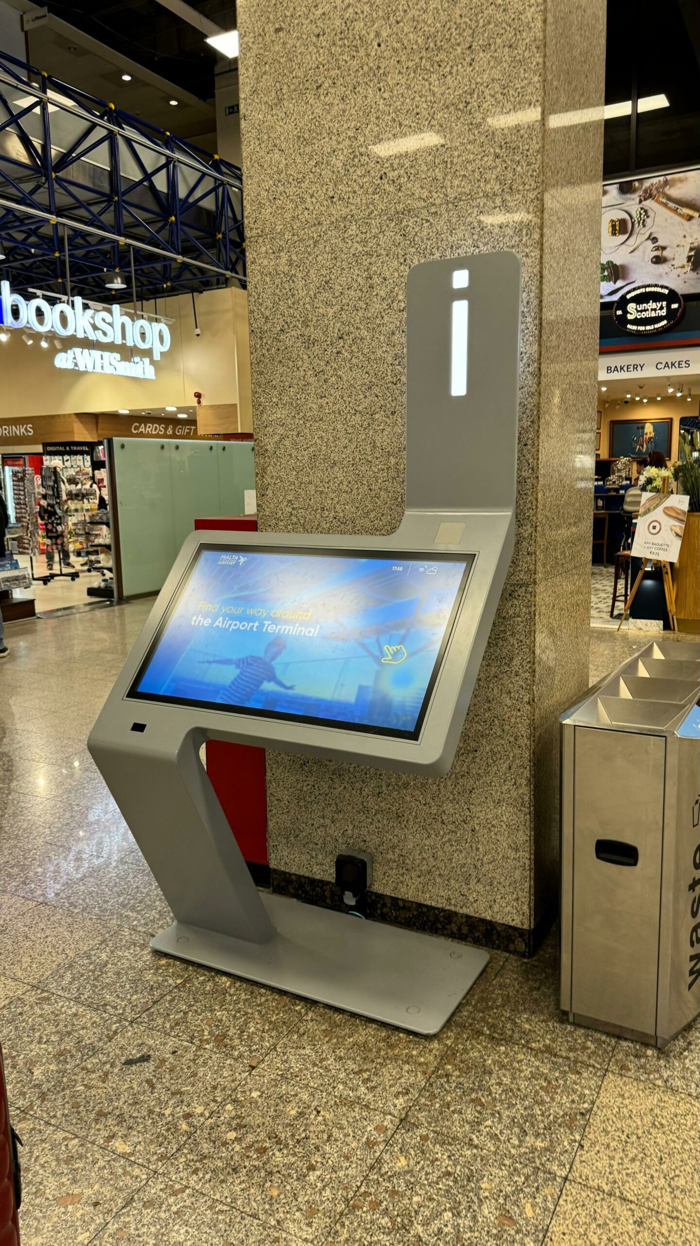 Wayfinding Kiosks at Malta International Airport